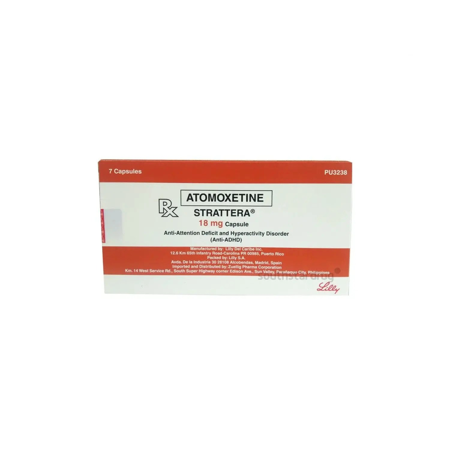 STRATTERA Atomoxetine Hydrochloride 18mg Capsule 1's price in the ...